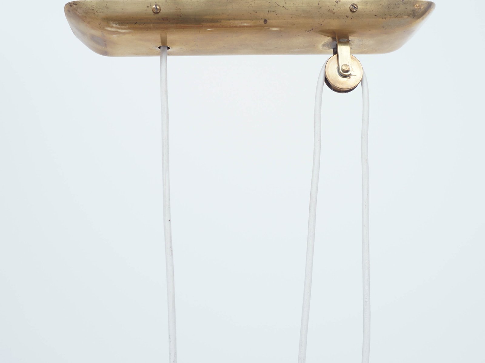 Italian Ceiling Light With Brass Ball Counterweight, 1950 for sale at ...