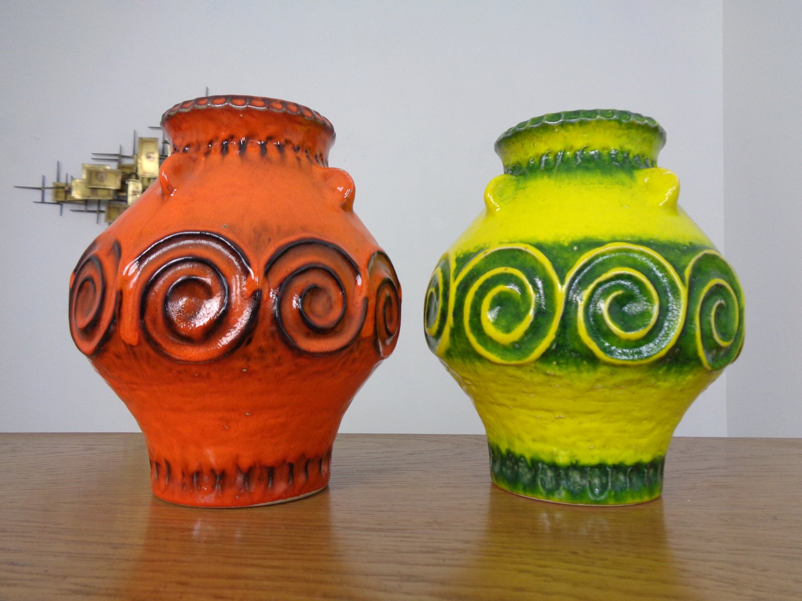 Pop Art Ceramic Vases from Jasba, Set of 2, 1970s for sale at Pamono