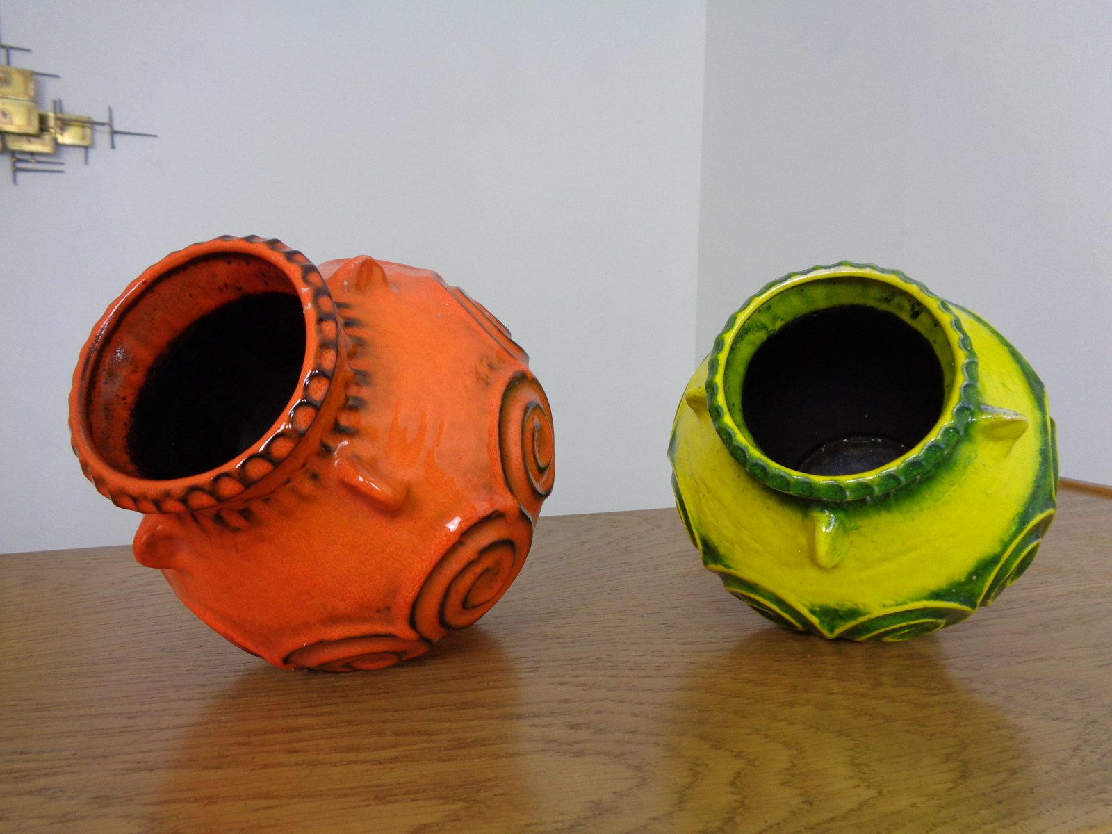 Pop Art Ceramic Vases from Jasba, Set of 2, 1970s for sale at Pamono