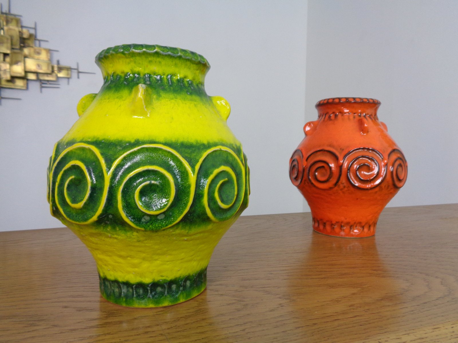 Pop Art Ceramic Vases from Jasba, Set of 2, 1970s for sale at Pamono