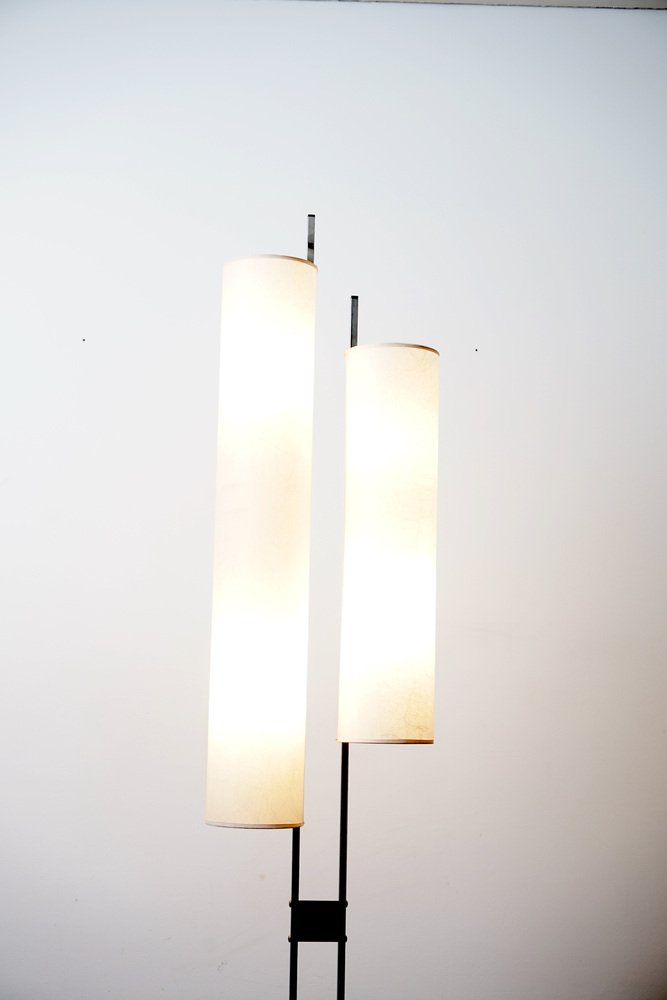 Lampadaire Swizz Vintage avec Abat-Jour en Molleton de Verre, 1960s en ...
