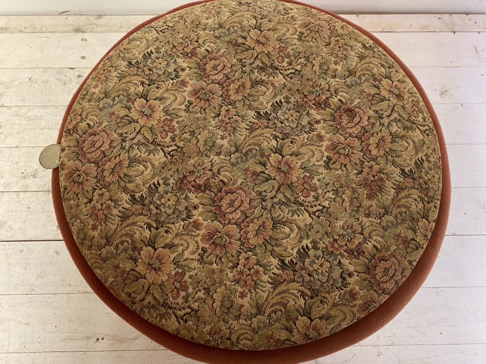 Mid-Century Dutch Ottoman Pouf with Fringes, 1960s for sale at Pamono