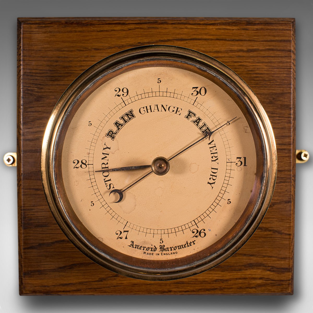 Antique English Ship's Bulkhead Barometer, 1910 for sale at Pamono