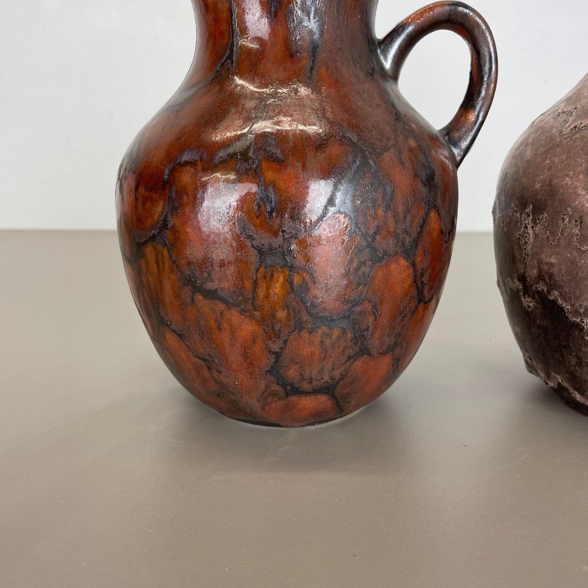 Fat Lava Pottery Vases by Ruscha, Germany, 1960s, Set of 2 for sale at ...