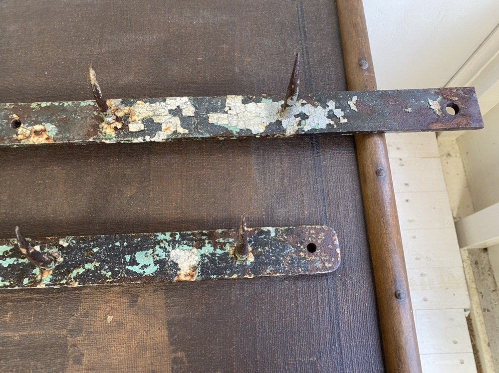 Antique Industrial Wrought Iron Butchers Shop Meat Rack, 1900s, Set of ...