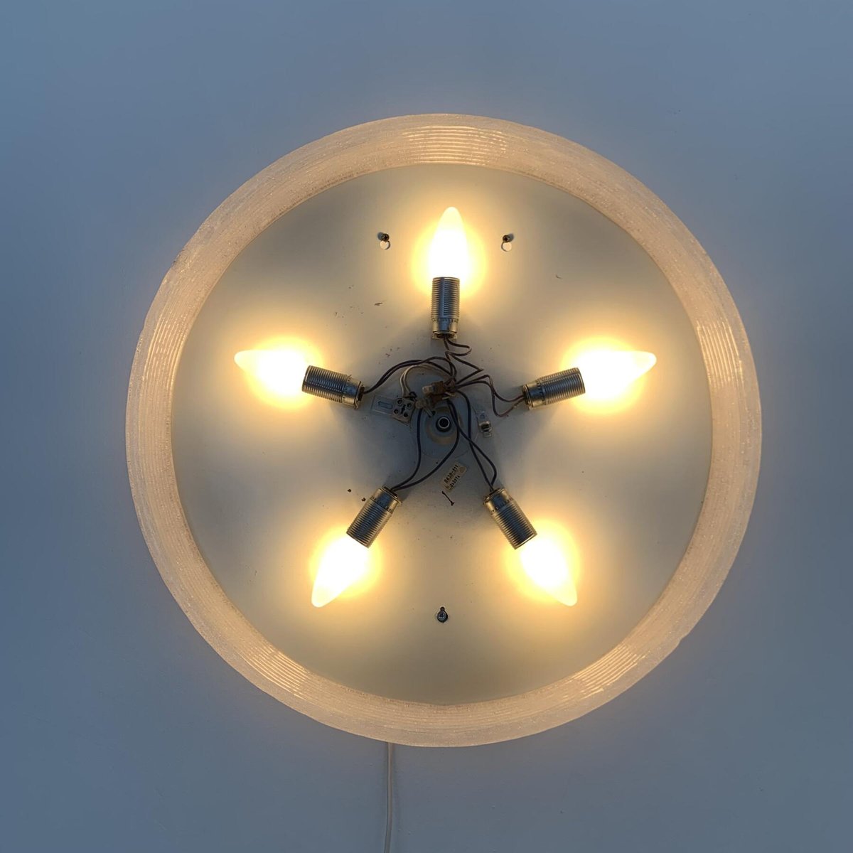 Acrylic Mirror with Backlight from Hillebrand, 1970s for sale at Pamono