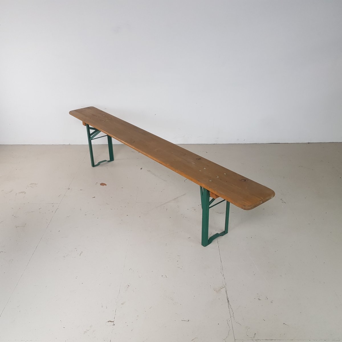 Vintage German Folding Garden Beer Bench for sale at Pamono