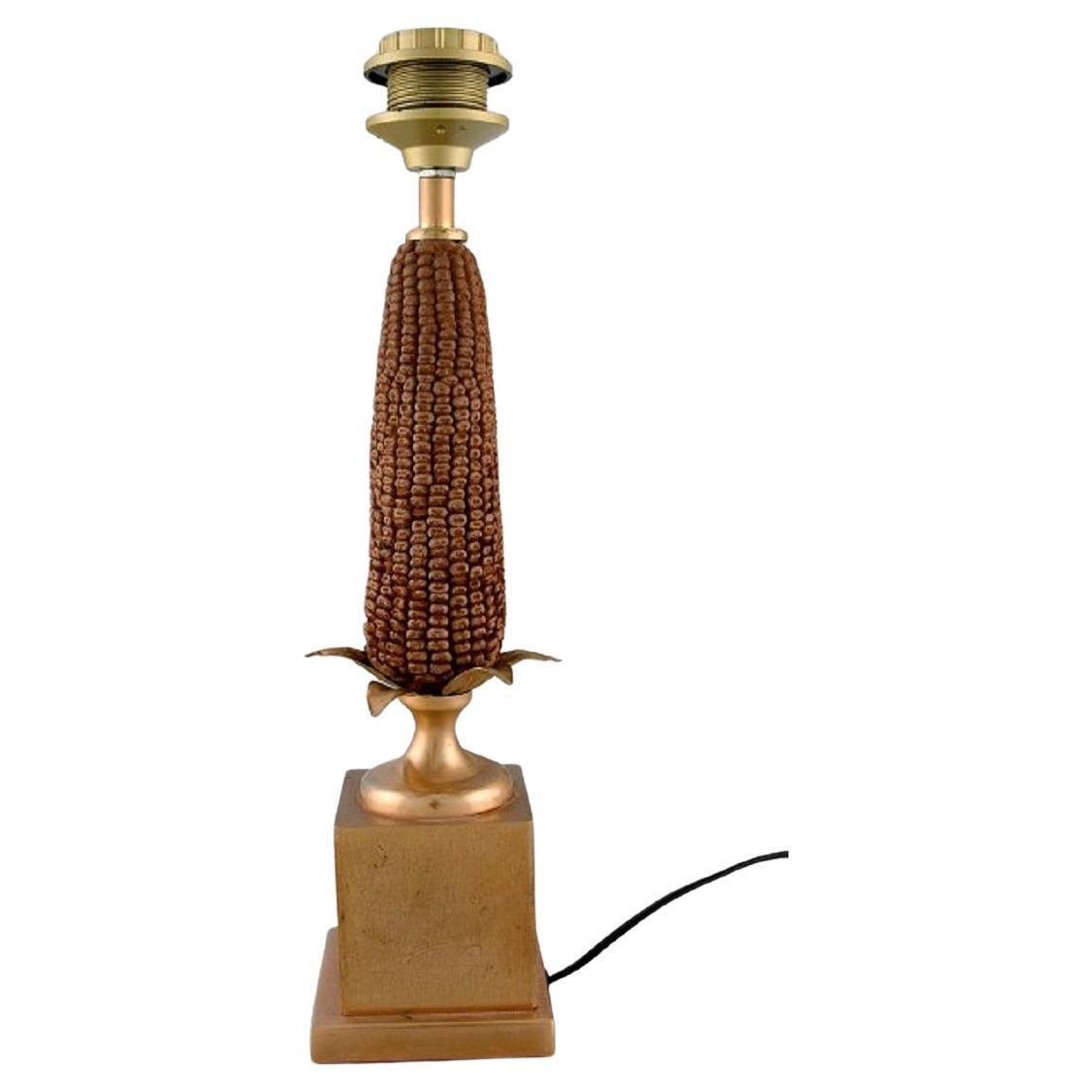 Vintage Table Lamp Shaped as a Corn Cob from Maison Charles, France for ...