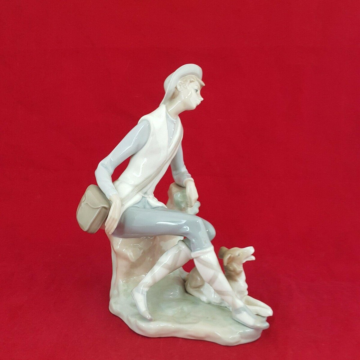 Shepherd Boy With Dog Figurine from Lladro for sale at Pamono