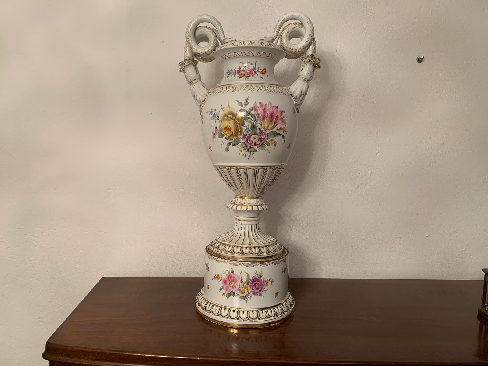 19th Century Vase by Carl Teichert for Meissen, Germany for sale at Pamono