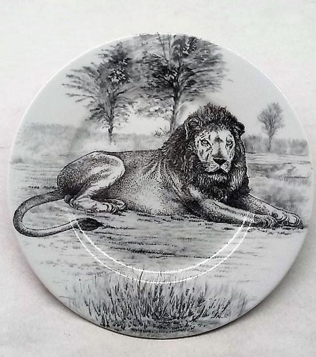 Africa Nera 21.5 cm Plates from Stella Fatucchi Art Porcelain, Set of 4 ...