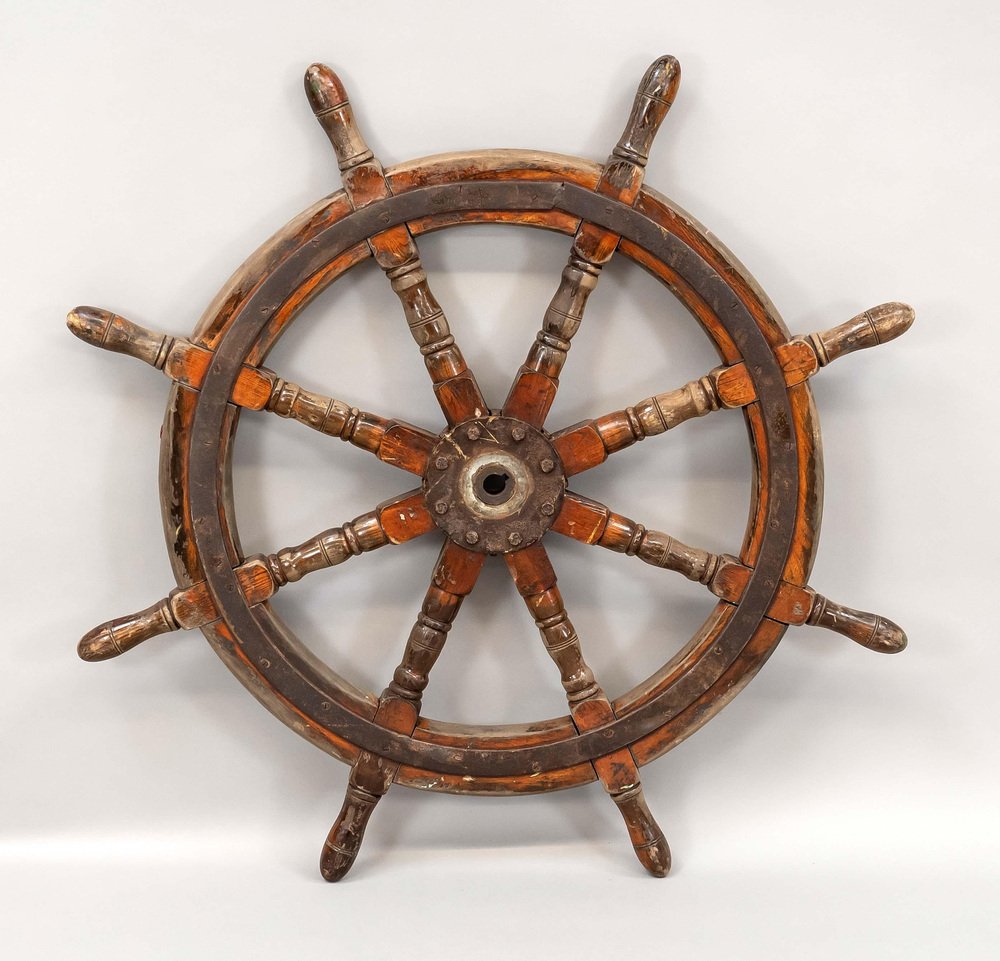 Yacht or Boat Wheel, 1890s for sale at Pamono