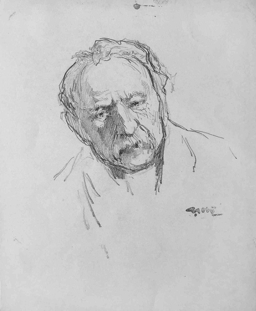 Georges Gobo, Portrait, Original Drawing, Early 20th-Century for sale ...
