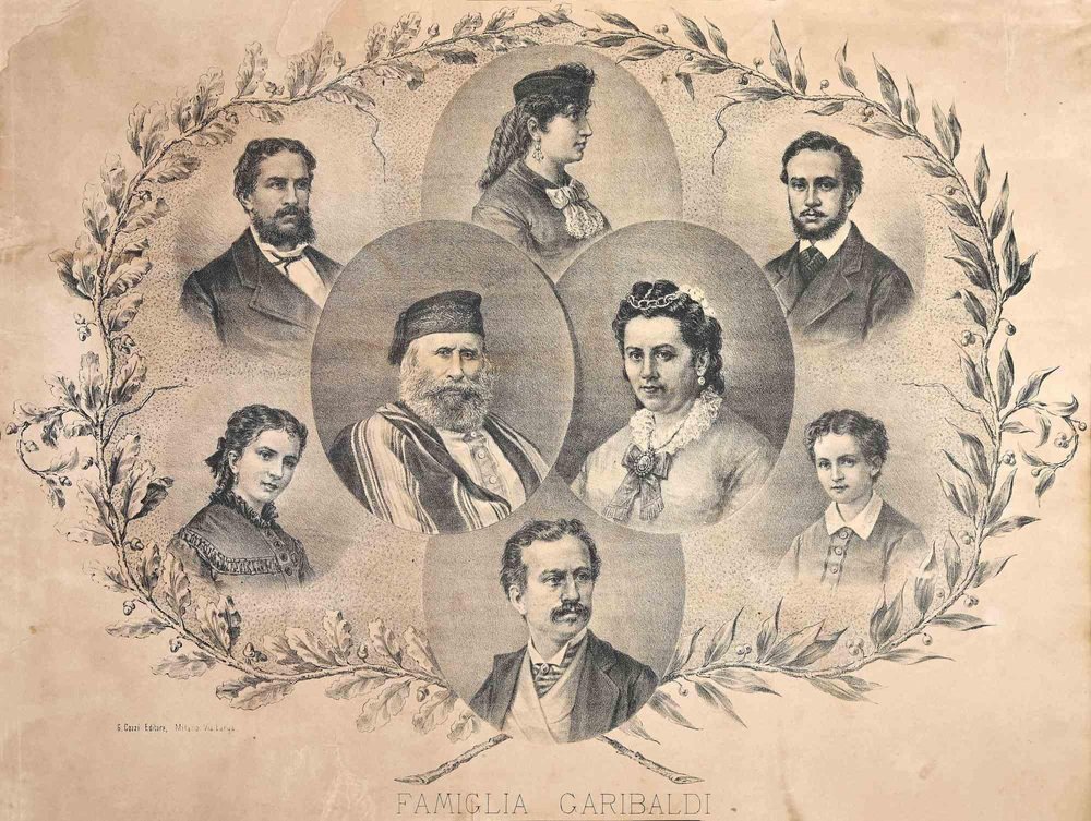 Famiglia Garibaldi, Original Lithograph, Early 20th-Century for sale at ...