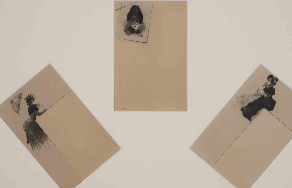 Cornelius Wouter Bouter, Mademoiselles, Original Etching, Early 20th ...