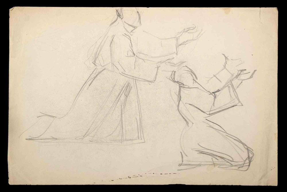 The Invocation, Original Drawing, Early 20th-Century for sale at Pamono