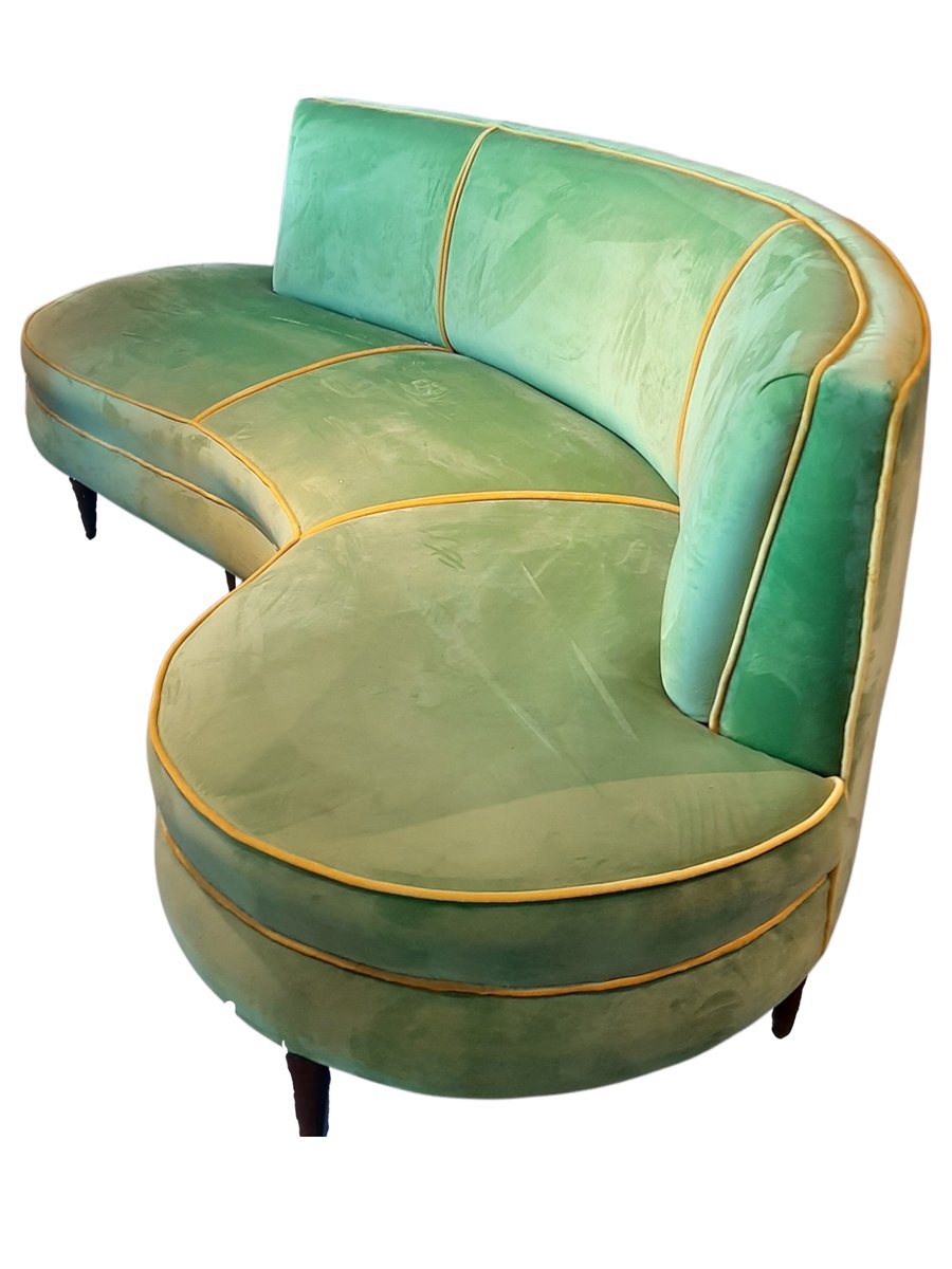 Mid-Century Modern S Shaped Sofa for sale at Pamono