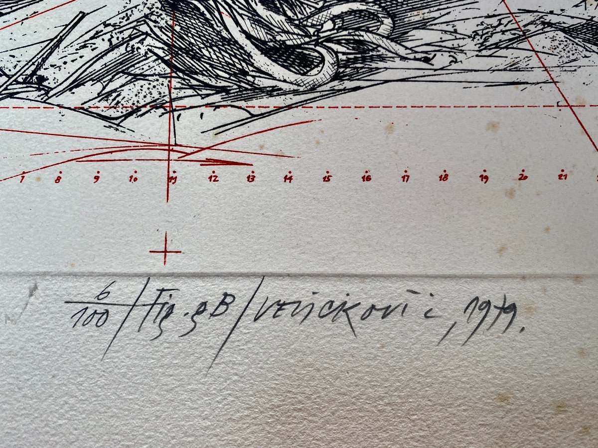 Vladimir Velickovic, 1979, Lithograph for sale at Pamono