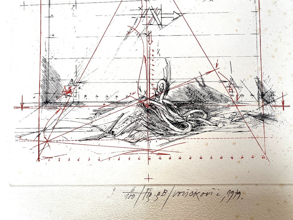 Vladimir Velickovic, 1979, Lithograph for sale at Pamono