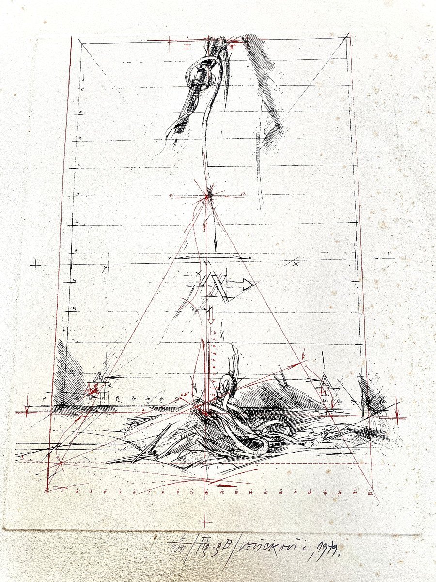 Vladimir Velickovic, 1979, Lithograph for sale at Pamono