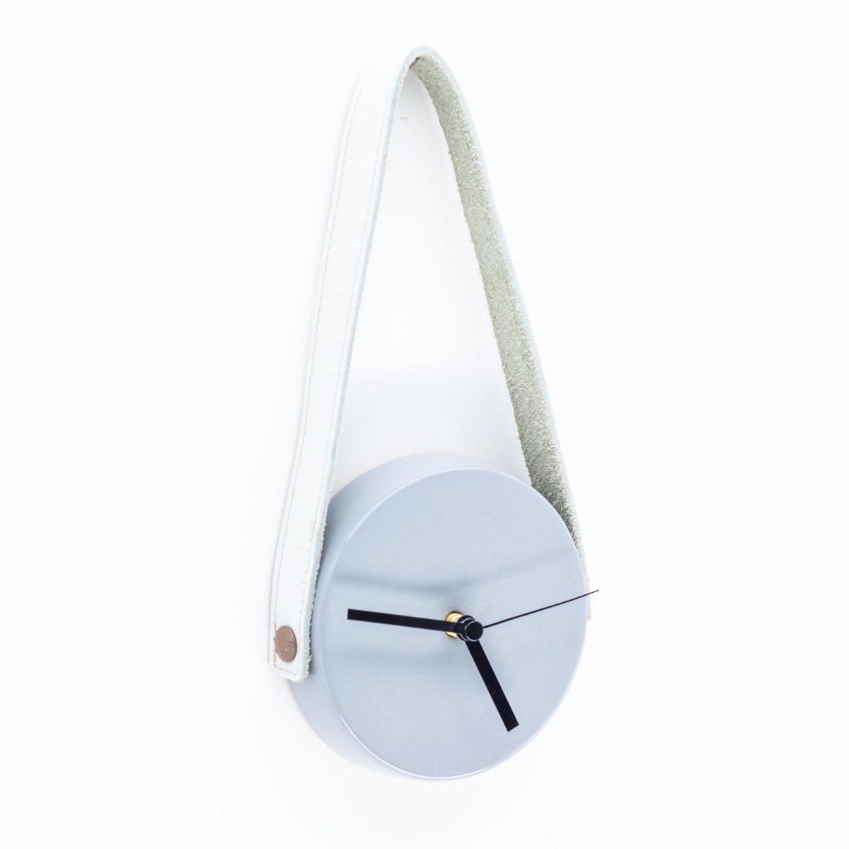 Gray & White Clock by Marco Rocco, 2018 for sale at Pamono