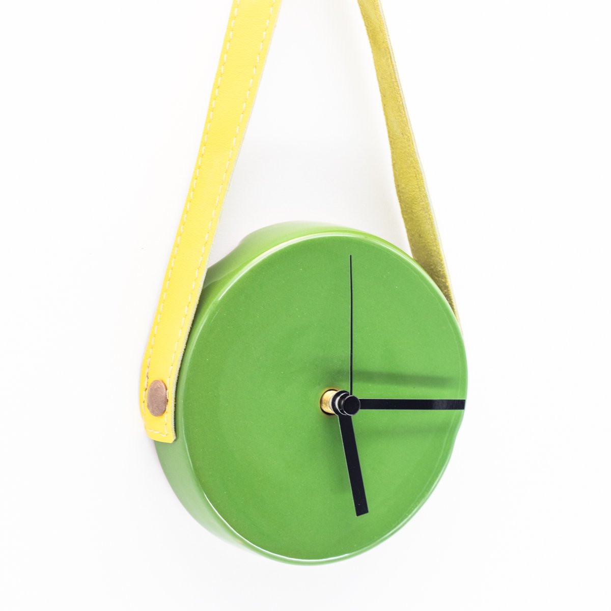 Green & Yellow Clock by Marco Rocco, 2018 for sale at Pamono