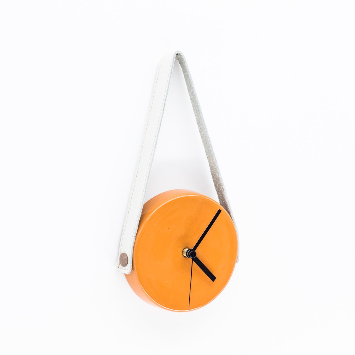 Orange & White Clock by Marco Rocco, 2018 for sale at Pamono