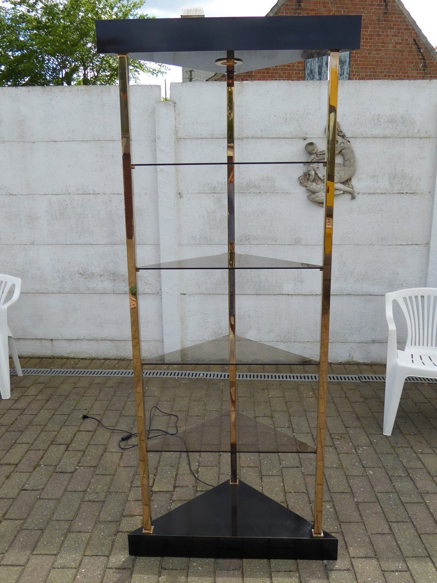 Hollywood Regency Display Shelf from Belgo Chrom for sale at Pamono