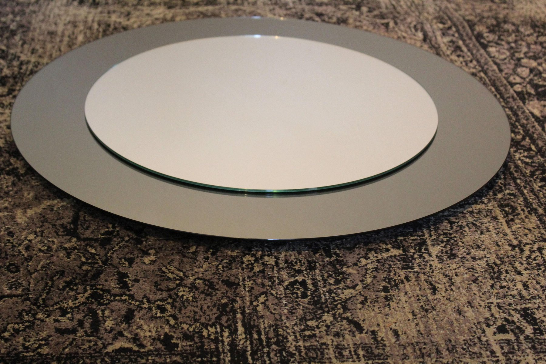Specchi Oblò rotondi, Italia, anni '70, set di 2 in vendita su Pamono
