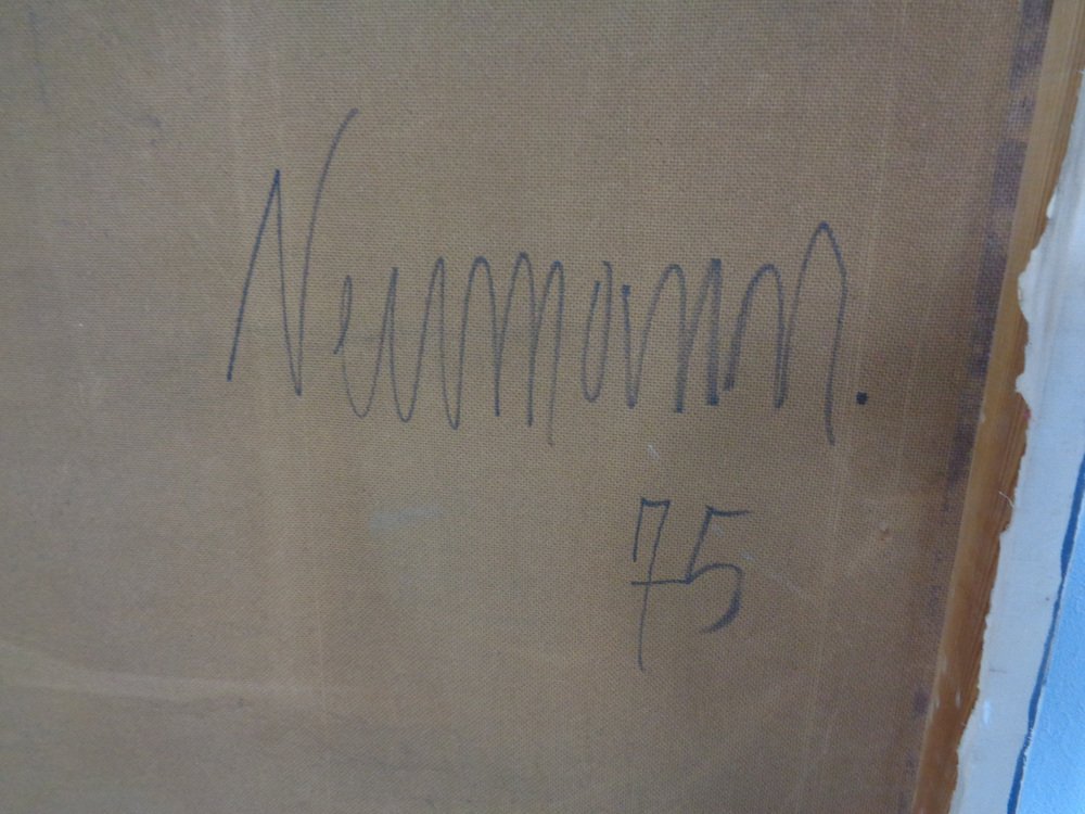 Fred Neumann, Hamburg, 1975, Oil Painting for sale at Pamono