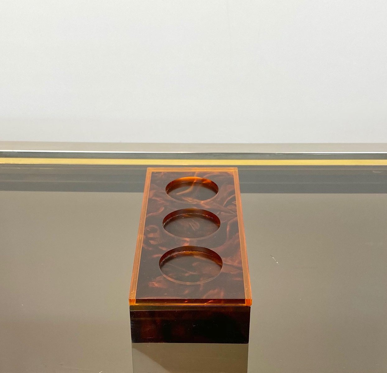 Acrylic Tortoise Shell Effect Rectangular Box, Italy, 1970s for sale at ...