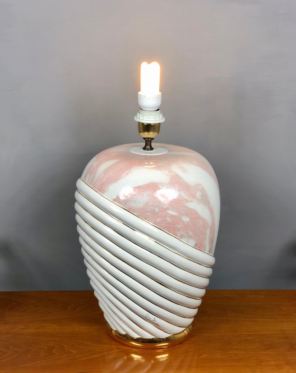 Ceramic Table Lamp by Paolo Traversi, Italy, 1980s for sale at Pamono