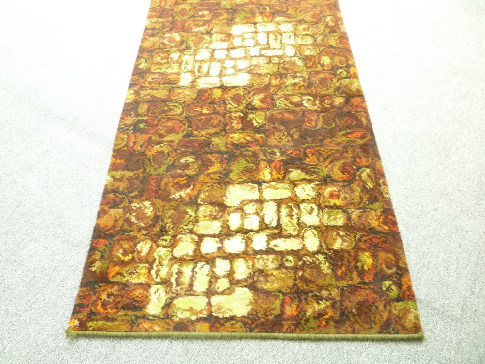 English Flower Power Rug, 1970s for sale at Pamono