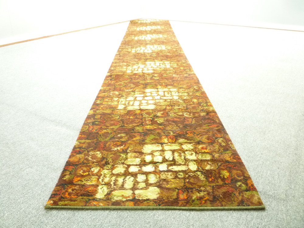 English Flower Power Rug, 1970s for sale at Pamono