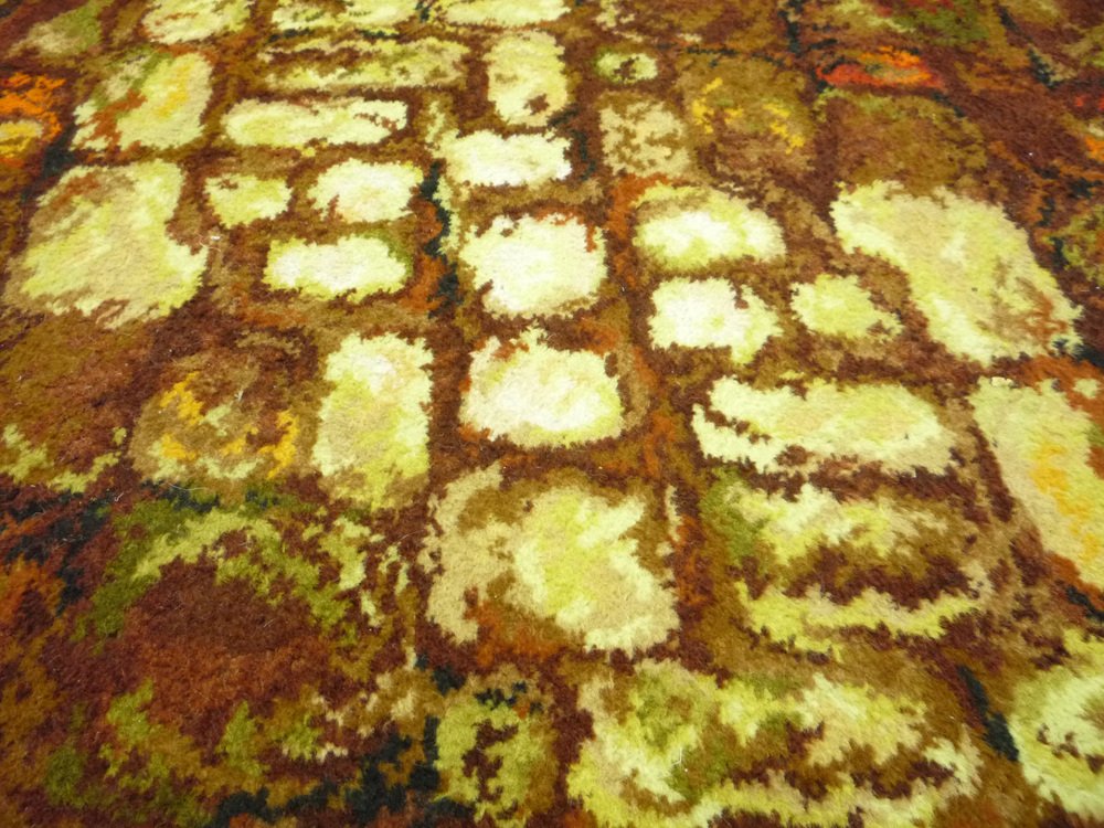 English Flower Power Rug, 1970s for sale at Pamono