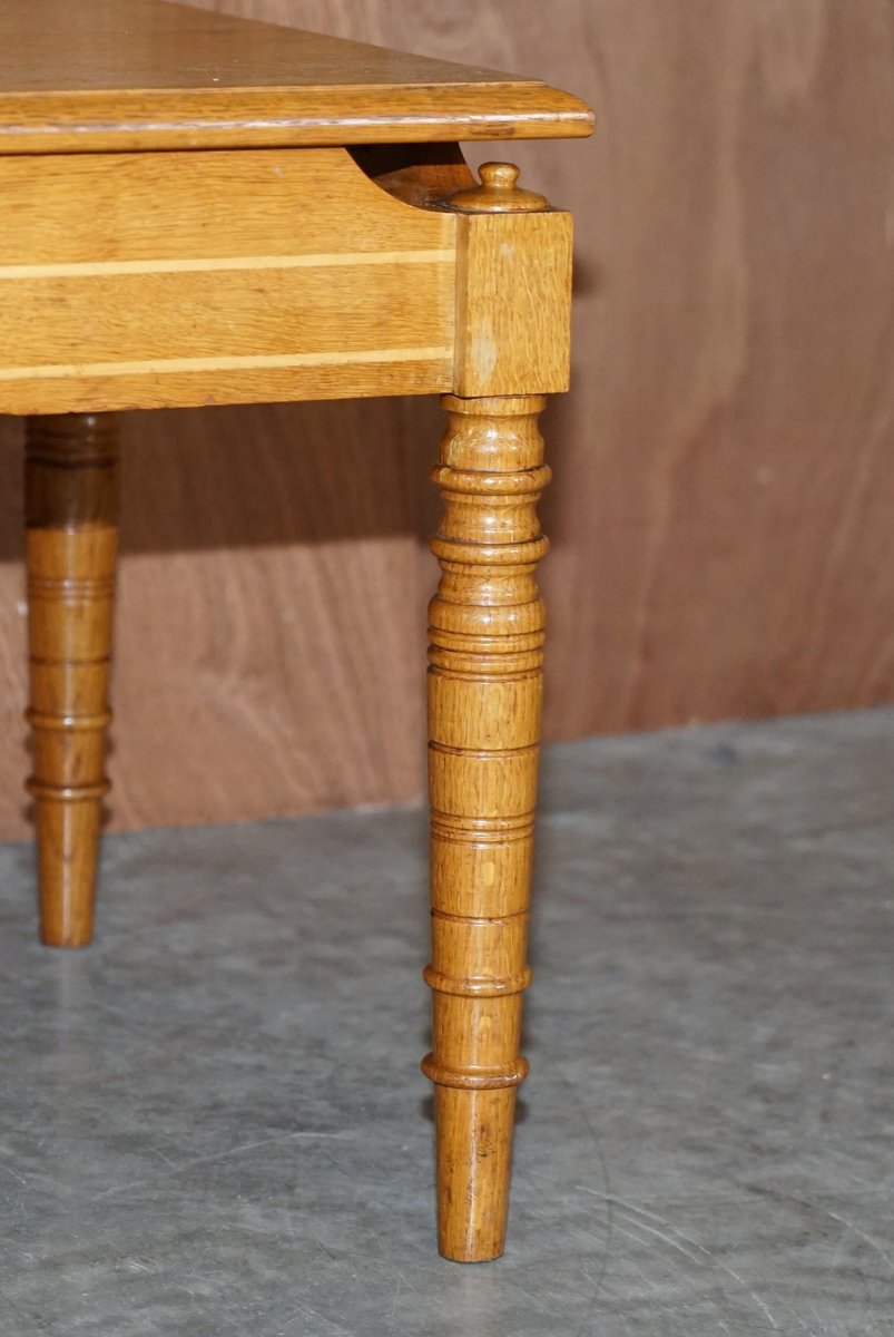 Vintage Honey Oak Chess Board Coffee Table With Chess Set for sale at ...