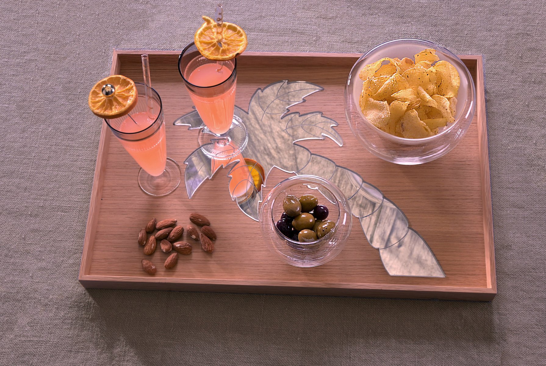 Tropical Reflections Trays from Casarialto, Set of 3 for sale at Pamono