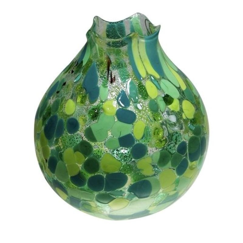 Torcello Green Vase from Murano Glam for sale at Pamono