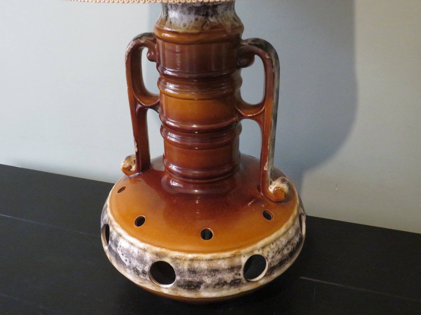 Mid-Century German Fat Lava Ceramic Floor Lamp, 1960s for sale at Pamono