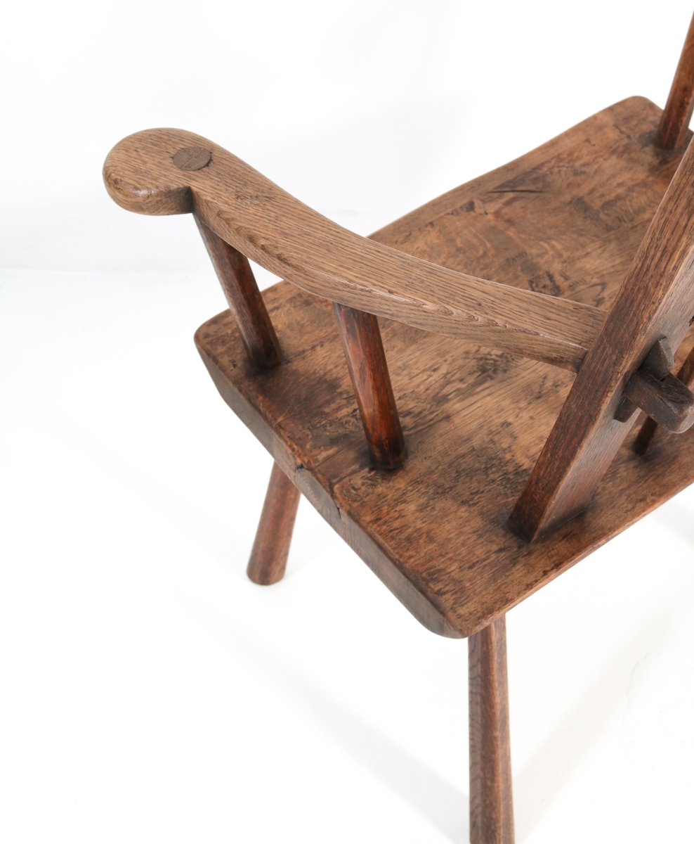 Fauteuil de Campagne Rustique en Chêne, Angleterre, 1900s en vente sur ...
