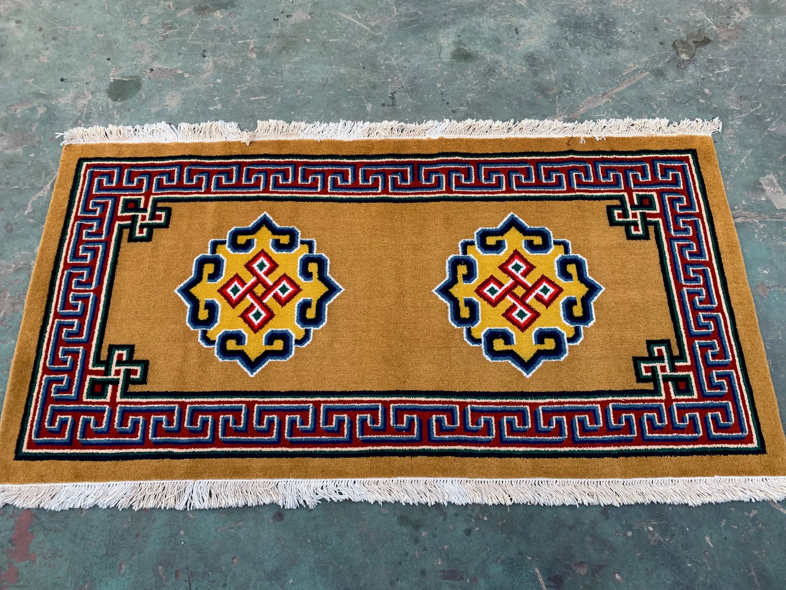 Vintage Mongolian Rug for sale at Pamono