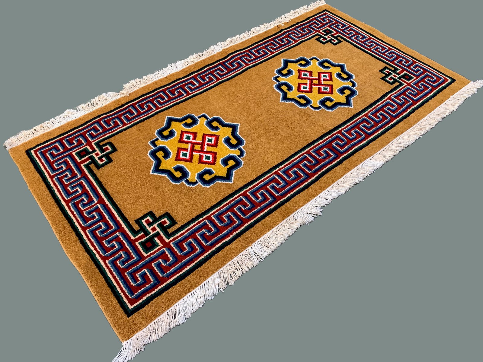 Vintage Mongolian Rug for sale at Pamono