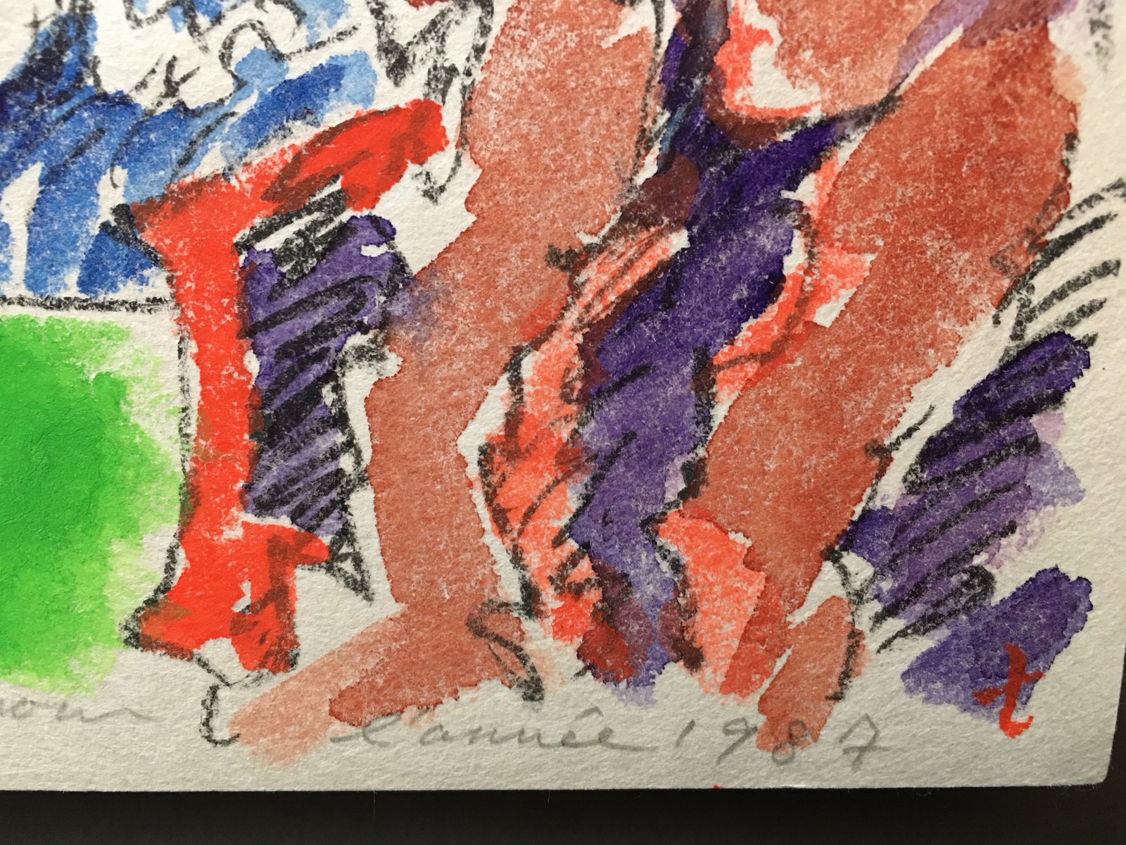 Yasse Tabuchi, Watercolor on Paper for sale at Pamono