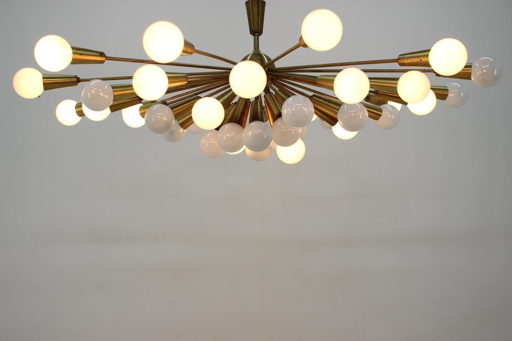 Grand Lustre Sputnik Mid-Century, 1960s en vente sur Pamono