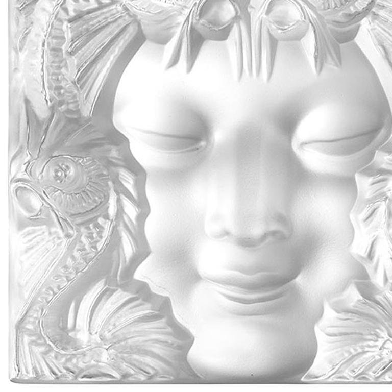 Decorative Woman’s Mask Motif by Lalique, France for sale at Pamono
