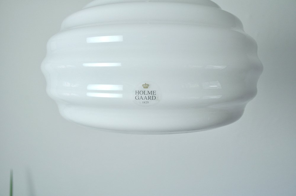 Lámpara colgante New Wave de vidrio opalino de Verner Panton para ...