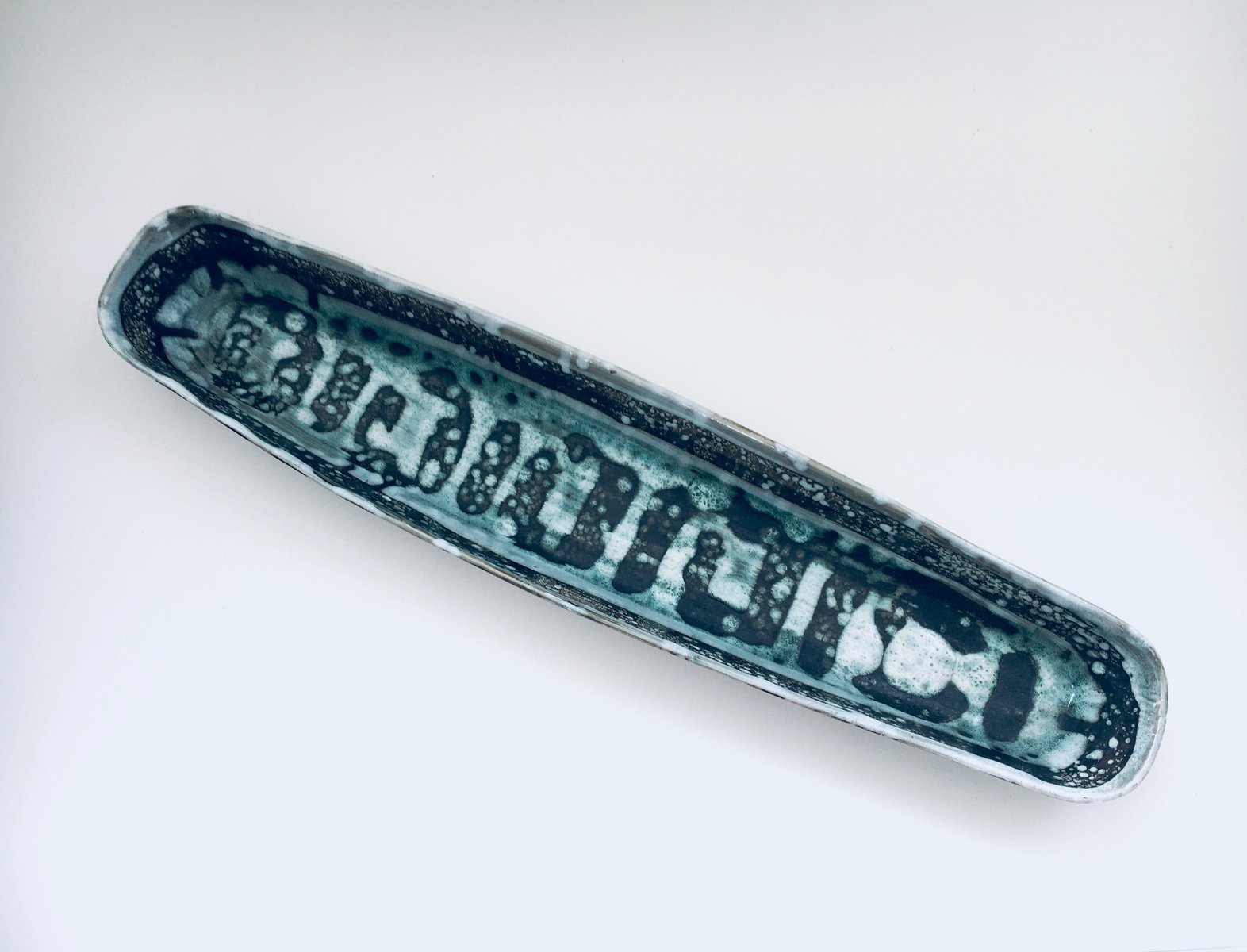 Grand Bol Abstrait Vintage par David Sharp pour Rye Pottery Studio ...