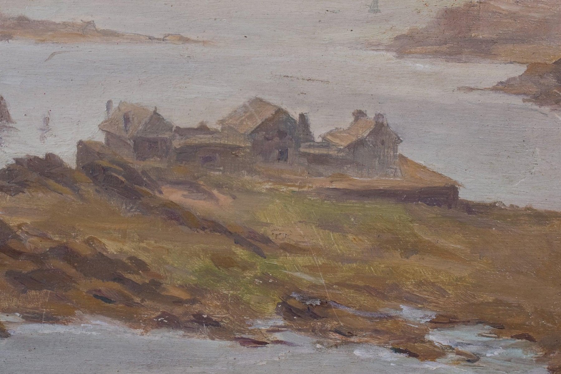 En Plein Air Impressionist Seascape Study, 20th-Century, Oil on Board ...