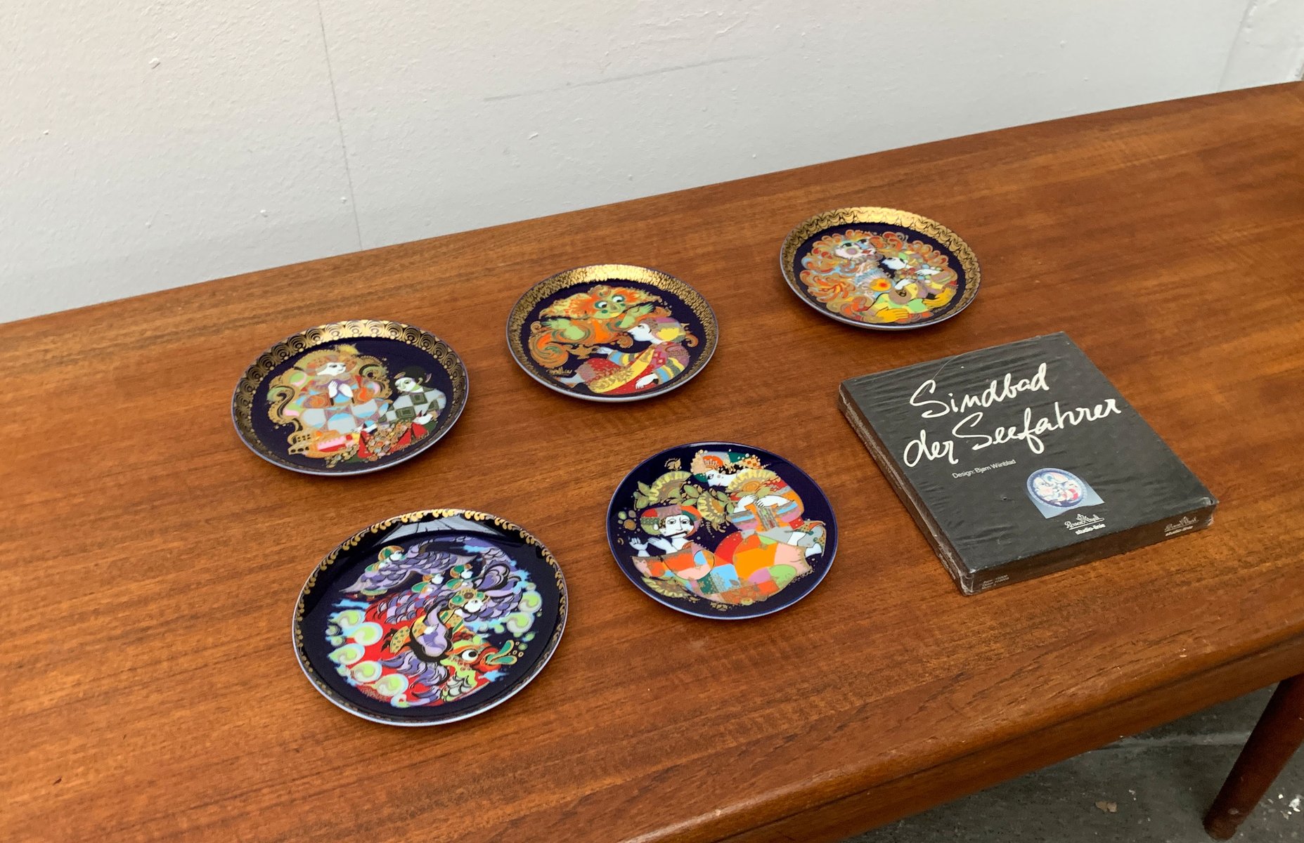 Deutsche Vintage Wandteller von Bjørn Wiinblad für Rosenthal, 6er Set ...