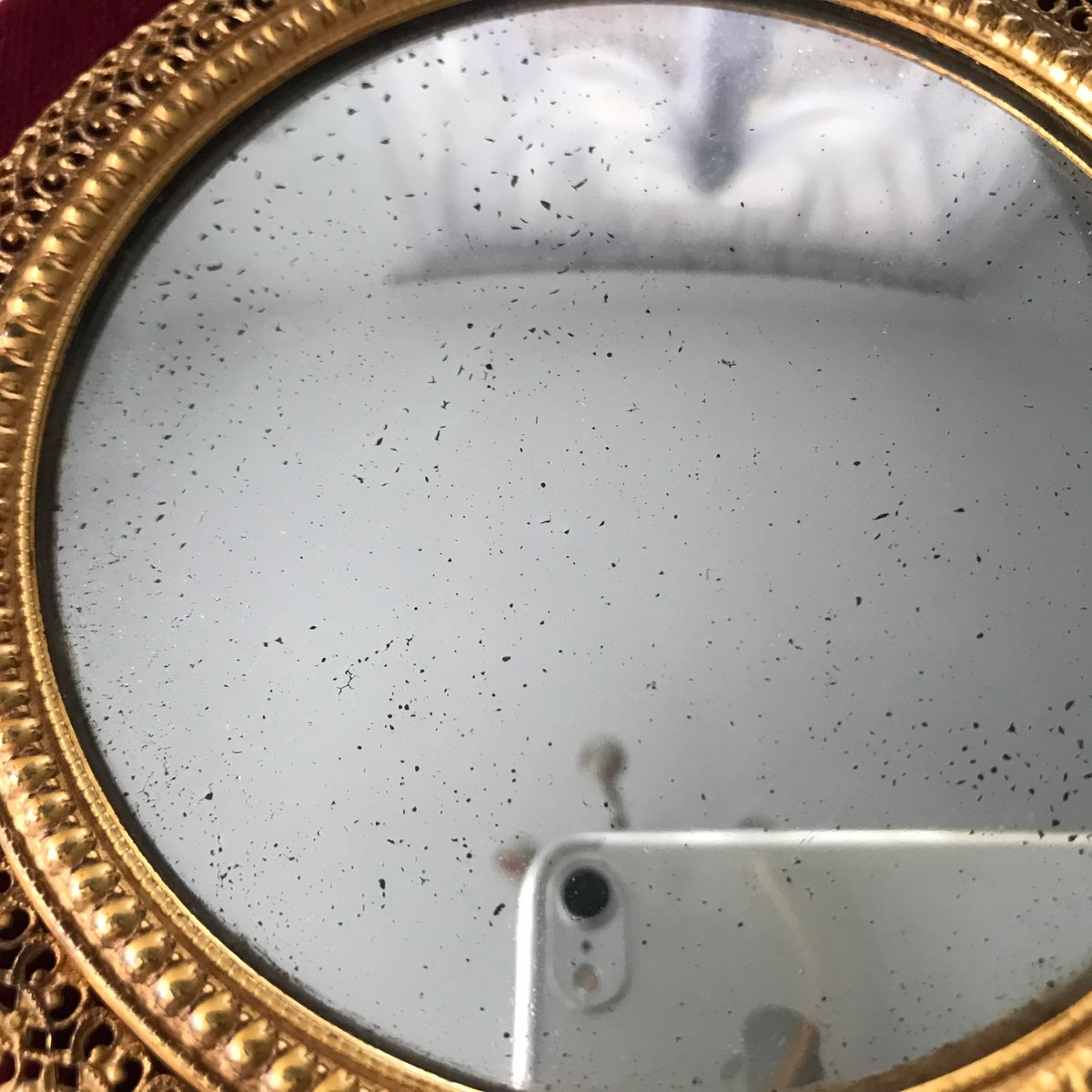 Miniature Convex Wall Mirror, 1950s for sale at Pamono
